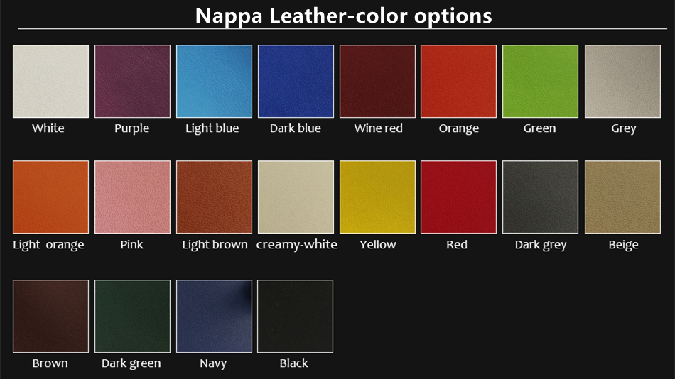 audi a4 colour chart